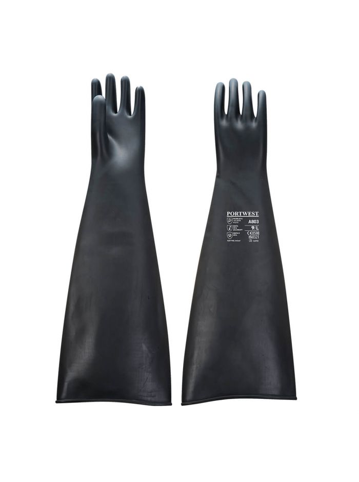 Portwest Chem 600 Latex Heavyweight Gauntlet | Sterling Safety